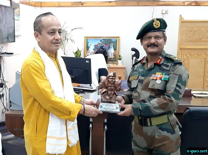 Additional Director General NCC Directorate meets CM Manipur 20220903