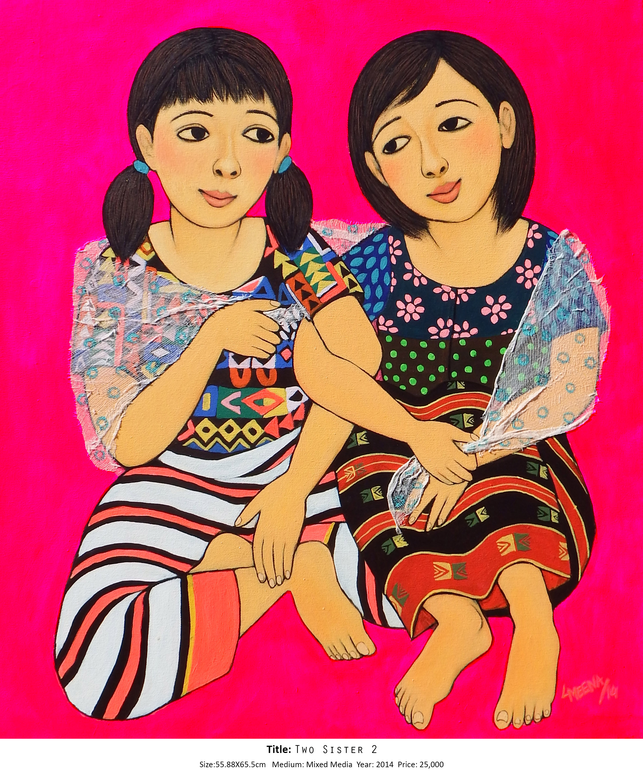 Two Sisters 2 ArtWork by Laishram Meena 201407