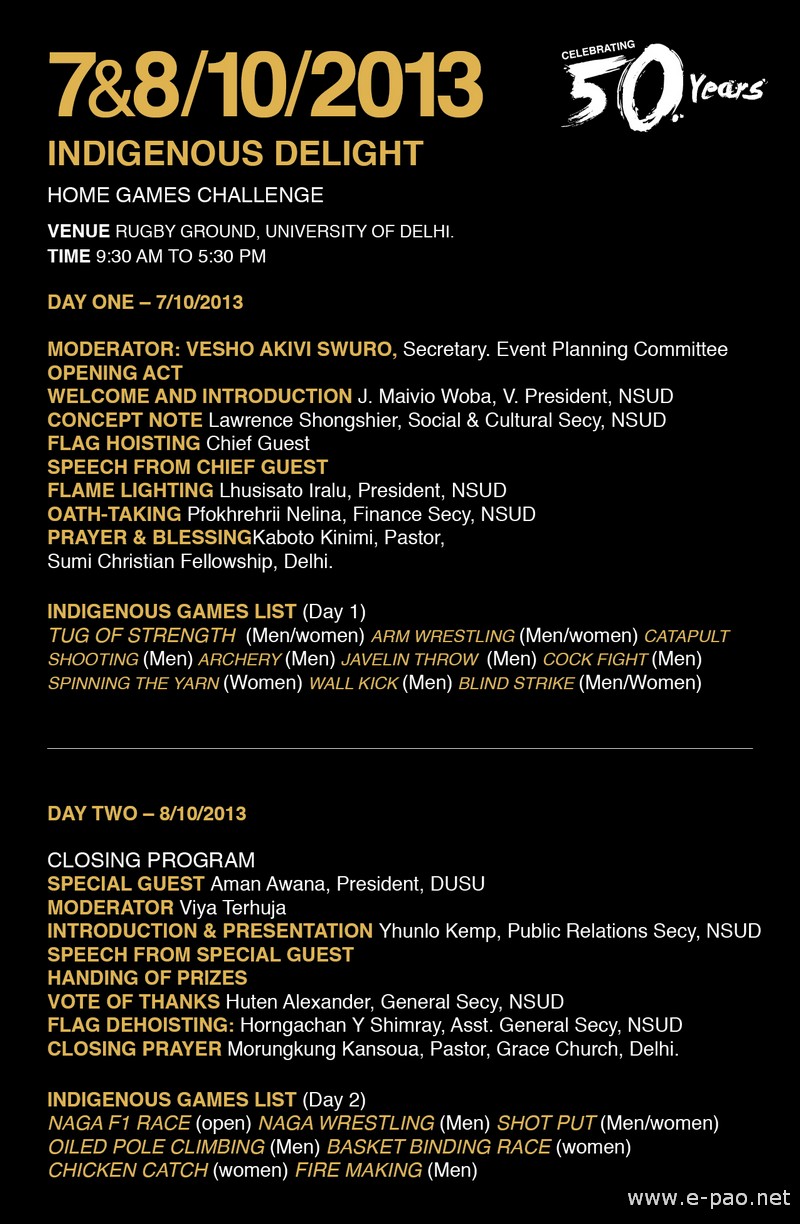 Golden Jubilee Celebrations of NSUD in Oct2013 20131001