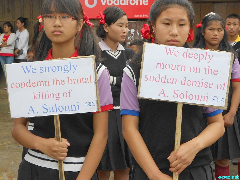 Students at the Mass condolence and last rite of late Akha Salouni held ...