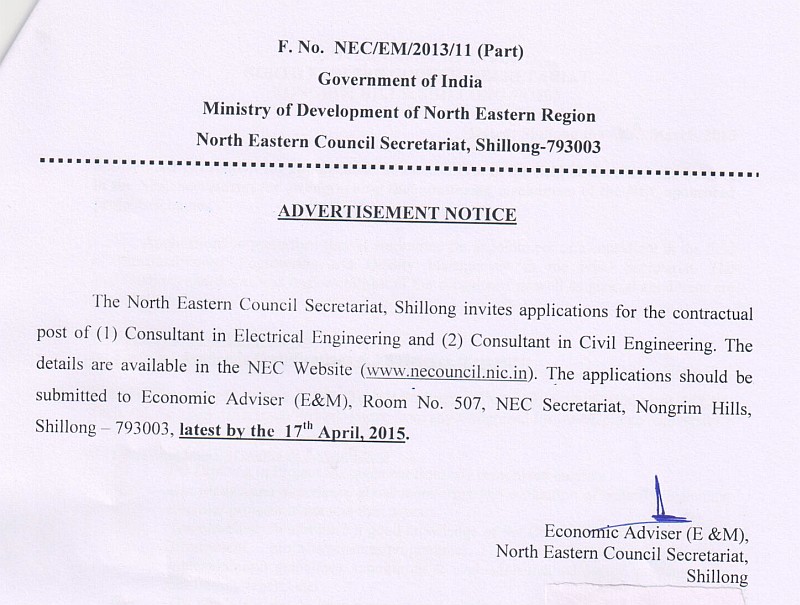 Consultants Civil and Electrical Engineers required at North Eastern ...