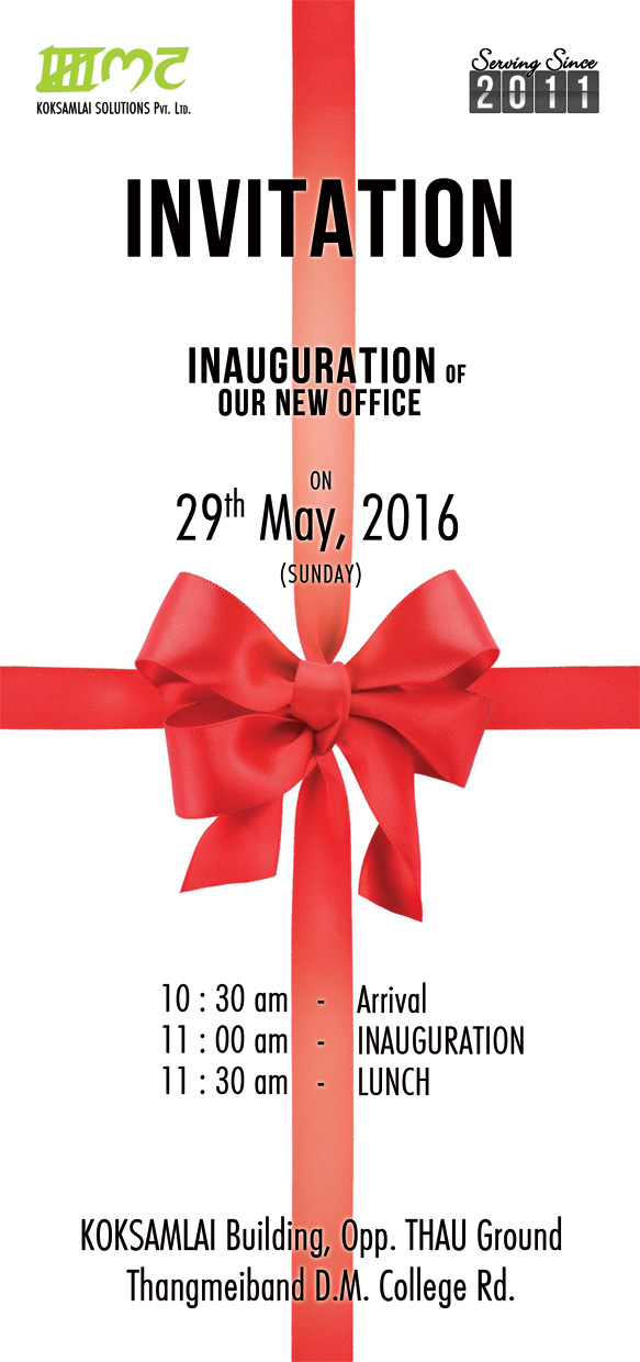 Inauguration of new office building of KOKSAMLAI Solutions 20160528