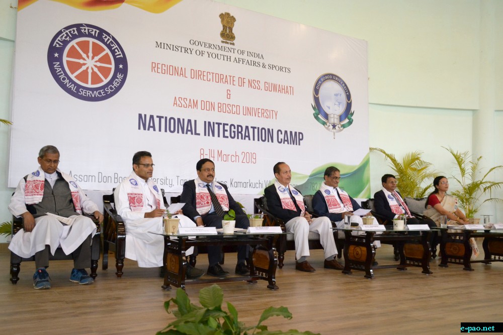 Inauguration of NSS National Integration Camp at ADBU 20190310