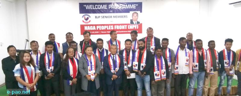 Nagaland BJP leaders joined Naga People Front 20200213