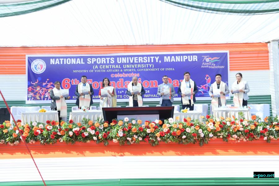National Sports University Manipur celebrates 6th Foundation Day 20240117