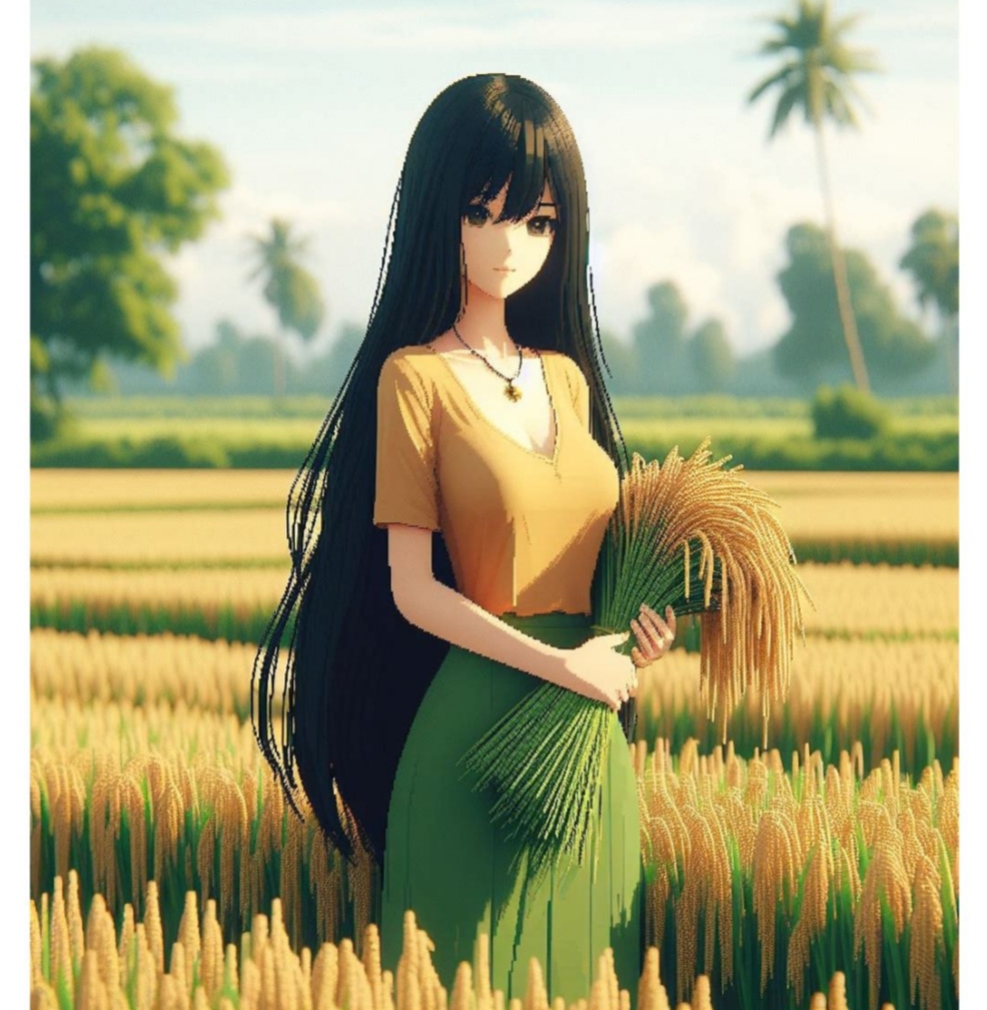 Meitei Goddess Phouoibi An Artwork Part 3 By O Ponting