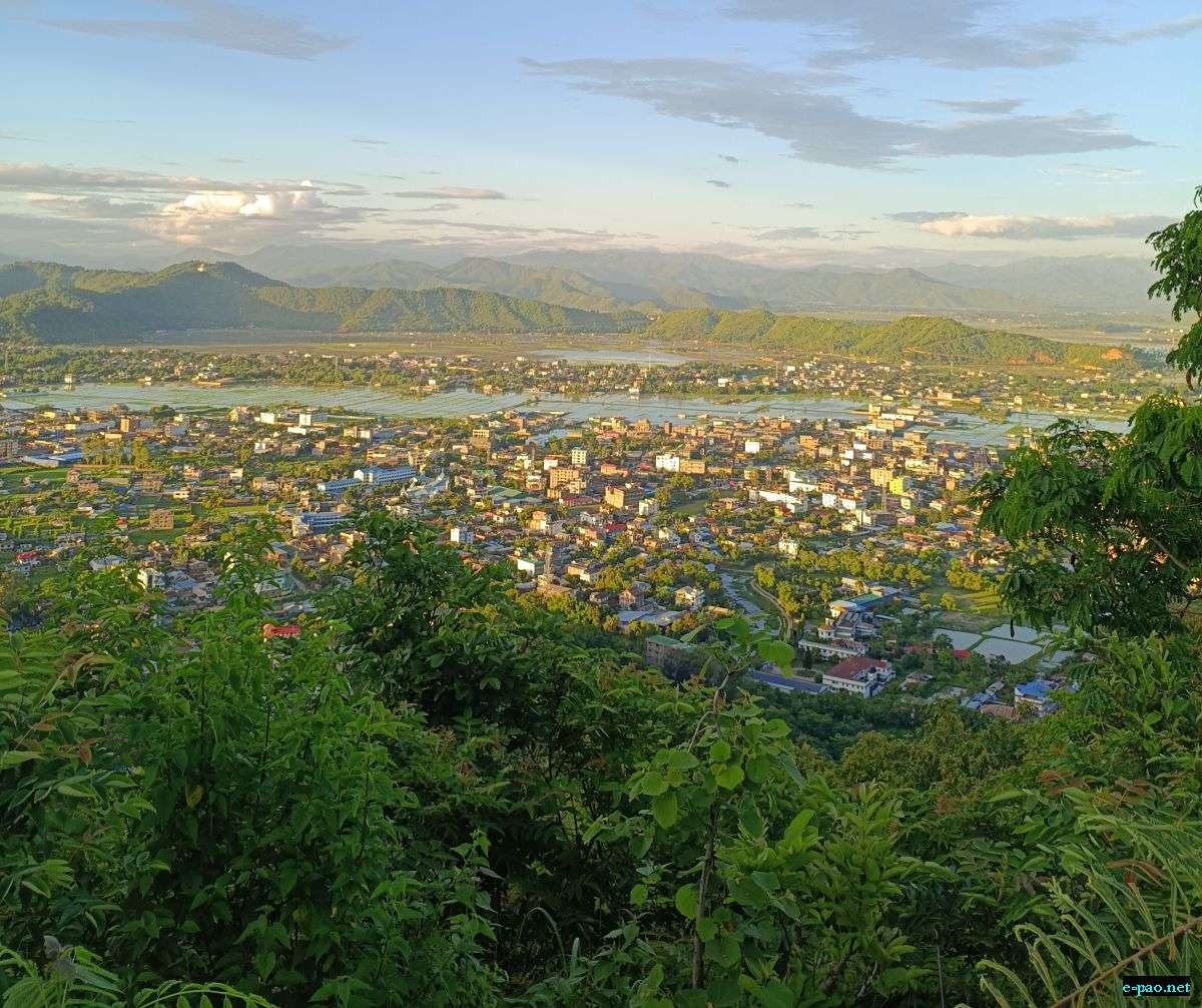 Heingang Imphal East view as seen from Cheiro Ching Hill top, Imphal :: 26th June 2025 ...