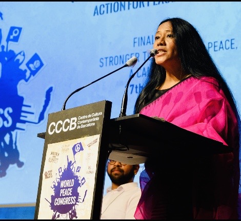 Binalakshmi Nepram elected VP of International Peace Bureau 20251030